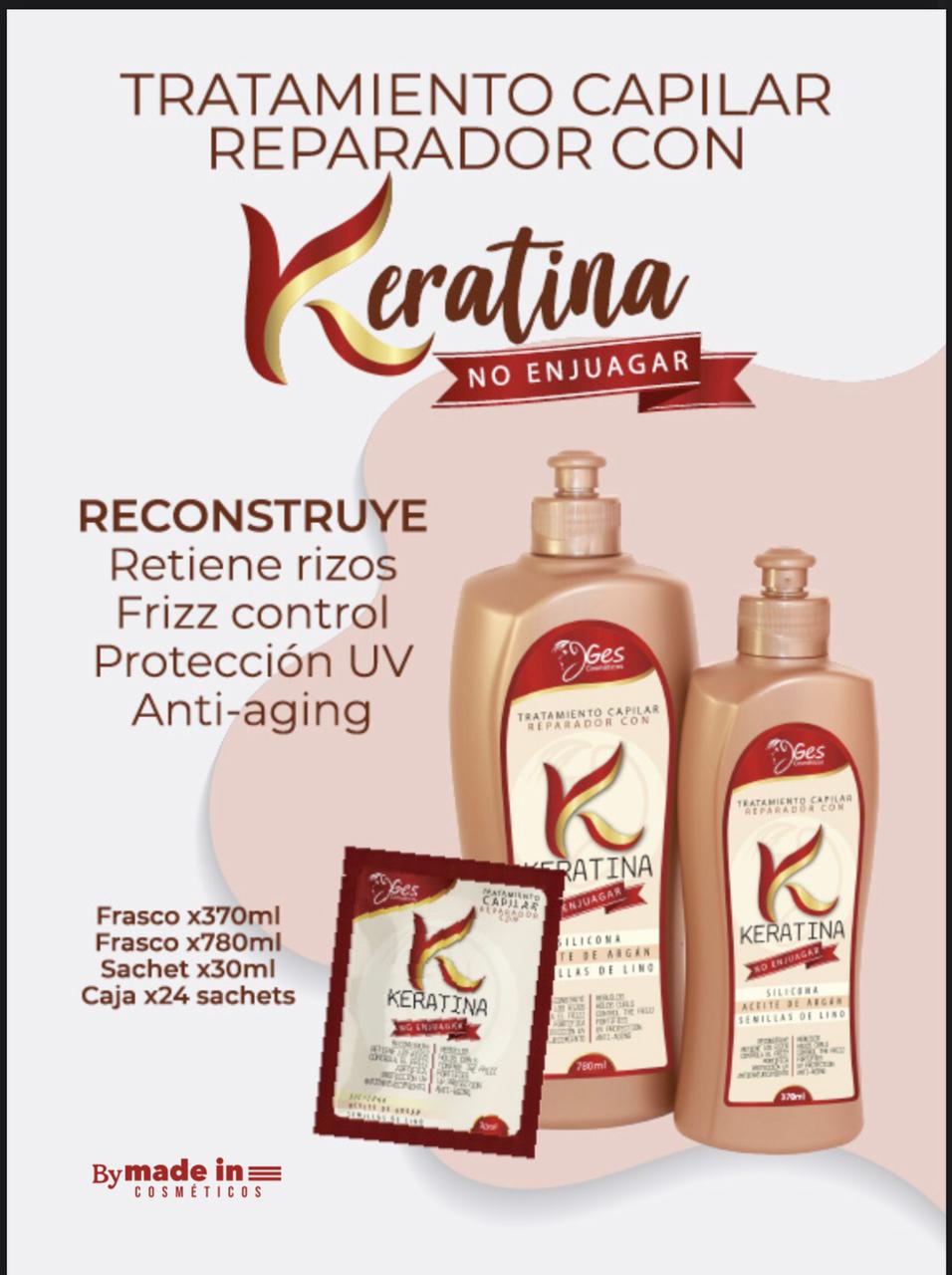 GES COSMETICOS TRATAMIENTO CAPILAR REPARADOR CON KERATINA – CheapShopping