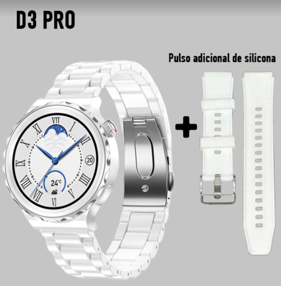 D3PRO-1 (CL25)PLATA RELOJ TIPO CERAMICA DOBLE PULSO DAMA – CheapShopping