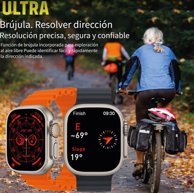 ULTRA-2 (CL26) RELOJ SMART ULTRA DOBLE PULSO NEGRO – CheapShopping