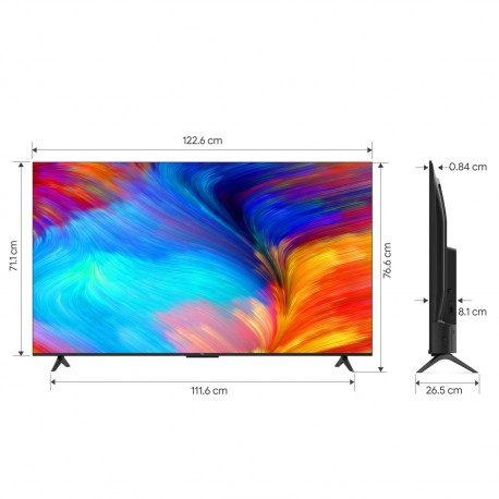 TELEVISOR TCL 55″ PULGADAS 139 CM 55P635 4K-UHD LED PLANO SMART GOOGLE ...