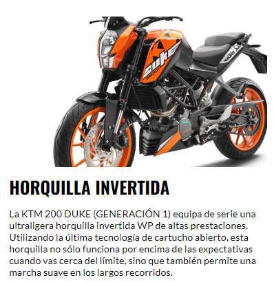 MOTOCICLETA KTM 200 DUKE Gen. 1 2024 – CheapShopping